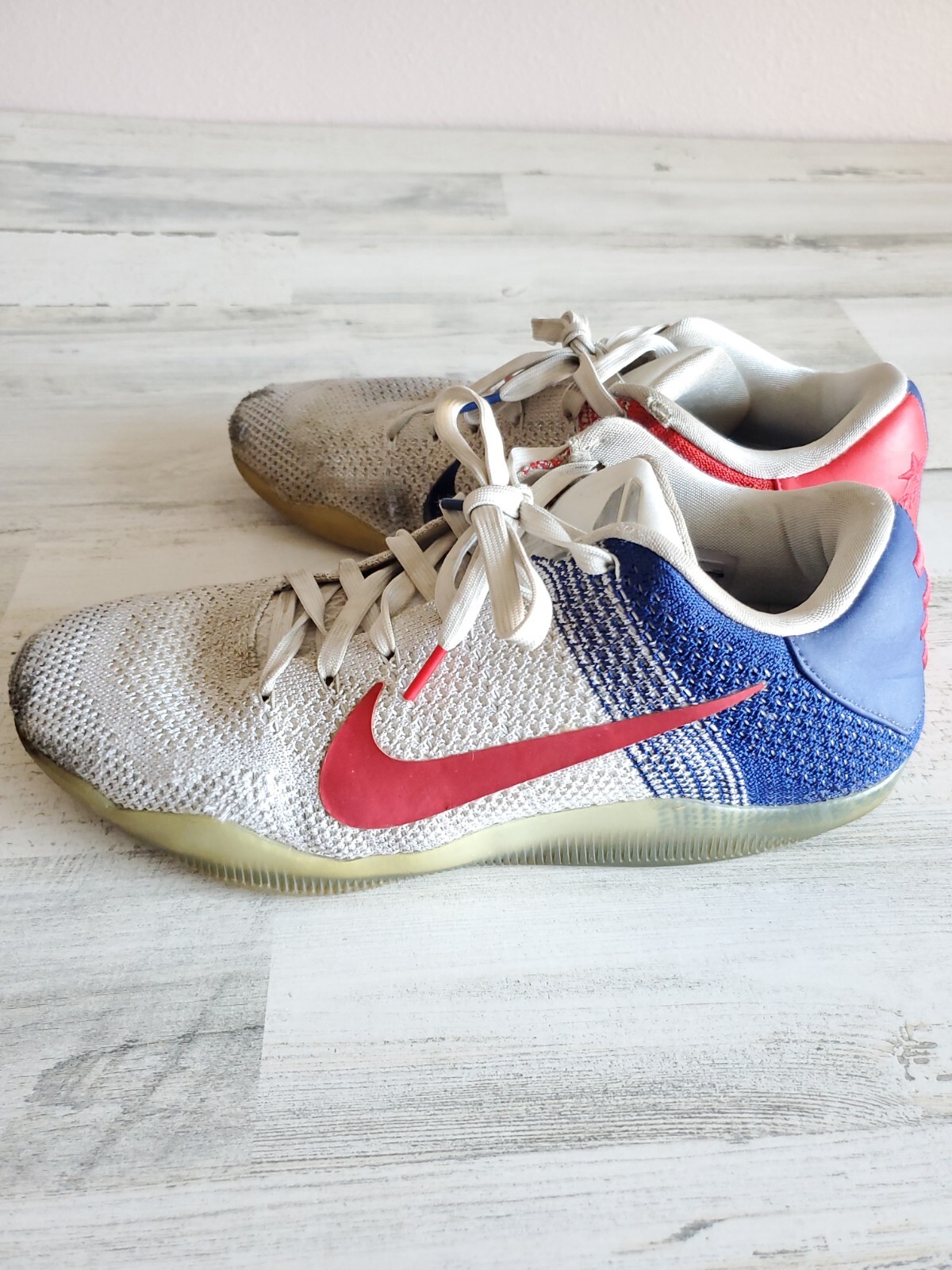Nike Kobe 11 XI Low Elite USA Olympic Red White Blue … - Gem