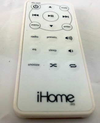 iHome IR9 White Original iPod Home System Remote Control | eBay