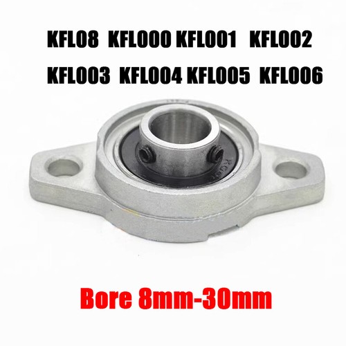 KFL08 KFL000~KFL006 Housing Bearing Pillow Block 8mm-30mm Bore Zinc ...