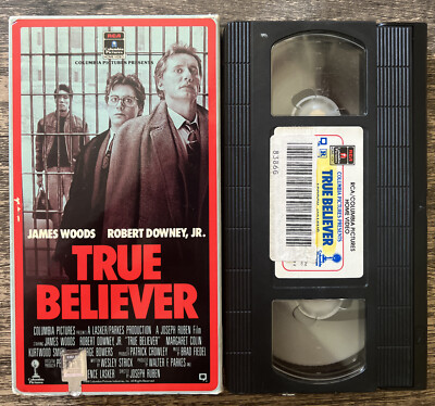 True Believer VHS James Woods, Robert Downey Jr, Margaret Colin; Joseph ...