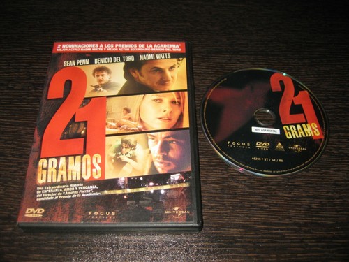 21 GRAMS DVD Sean Penn Benicio Del Toro Naomi Watts | eBay