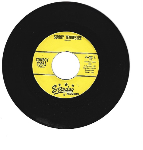 Country 45 RPM - Cowboy Copas - Starday Records " Ensoleillé Tennessee ...