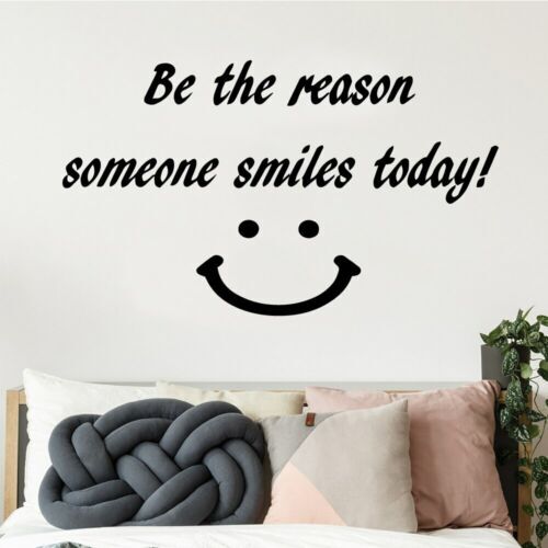 Cartoon Style Smiles Wall Decal Living Room Removable Mural for Baby's ...