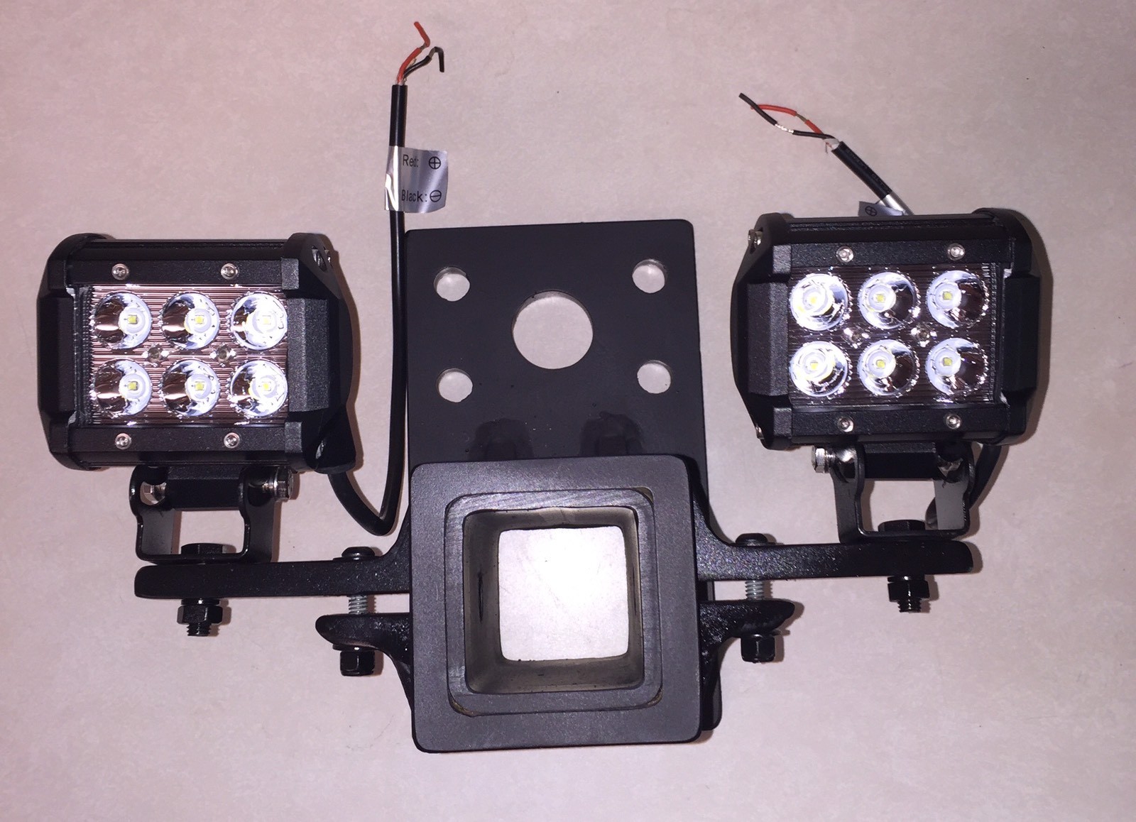 Dual Blazer Backup Sq LED Light Pair Fits Military Humvee 24v M998 H1 ...