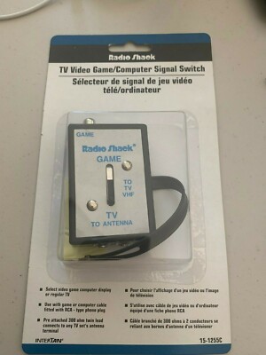 Radio Shack RF Modulator, TV Video Game Signal Switch 15-1255C, NEW! | eBay