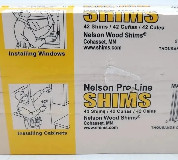 Nelson Pro-line Wood Shims Pack of 42 Shims Made in USA | eBay