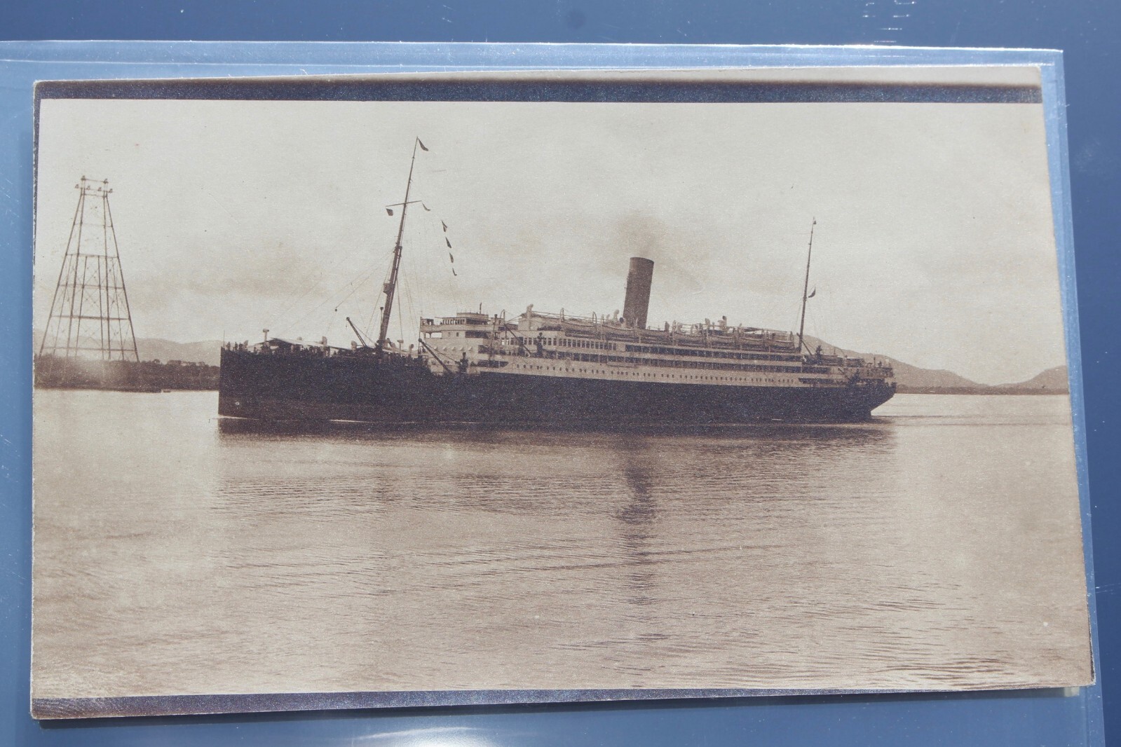 ROYAL MAIL LINE RMS ANDES ATLANTIS FINE UNPUBLISHED REAL PHOTO POSTCARD ...