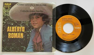 Alberto Roman Como Extrano a Mi Mama 45 rpm PS M- RCA Victor (1977 ...