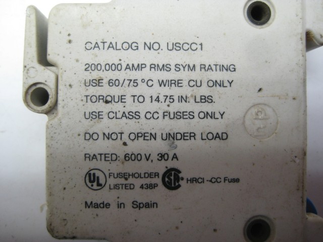 Gould USCC1 UltraSafe Fuse Holder 600v 30a for sale online | eBay