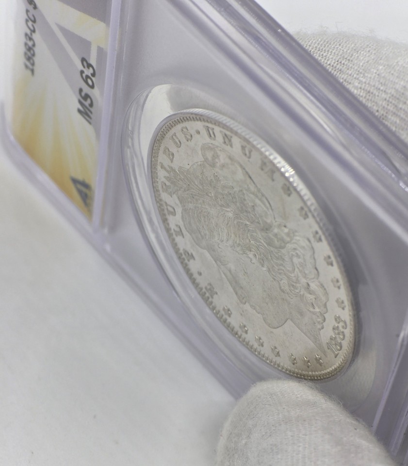 CC Morgan Silver Dollar - ANACS MS 63 - RARE - KEY DATE - 1883 CC ...