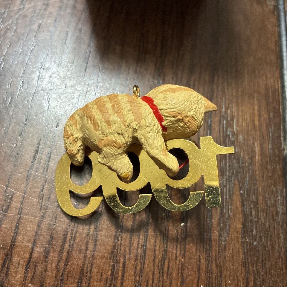 Hallmark Keepsake "Fabulous Decade" 1999 Cat Ornament | eBay