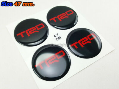 Set 4pcs Stickers Resin Reflect Wheels Center Caps for TRD Size 47mm ...