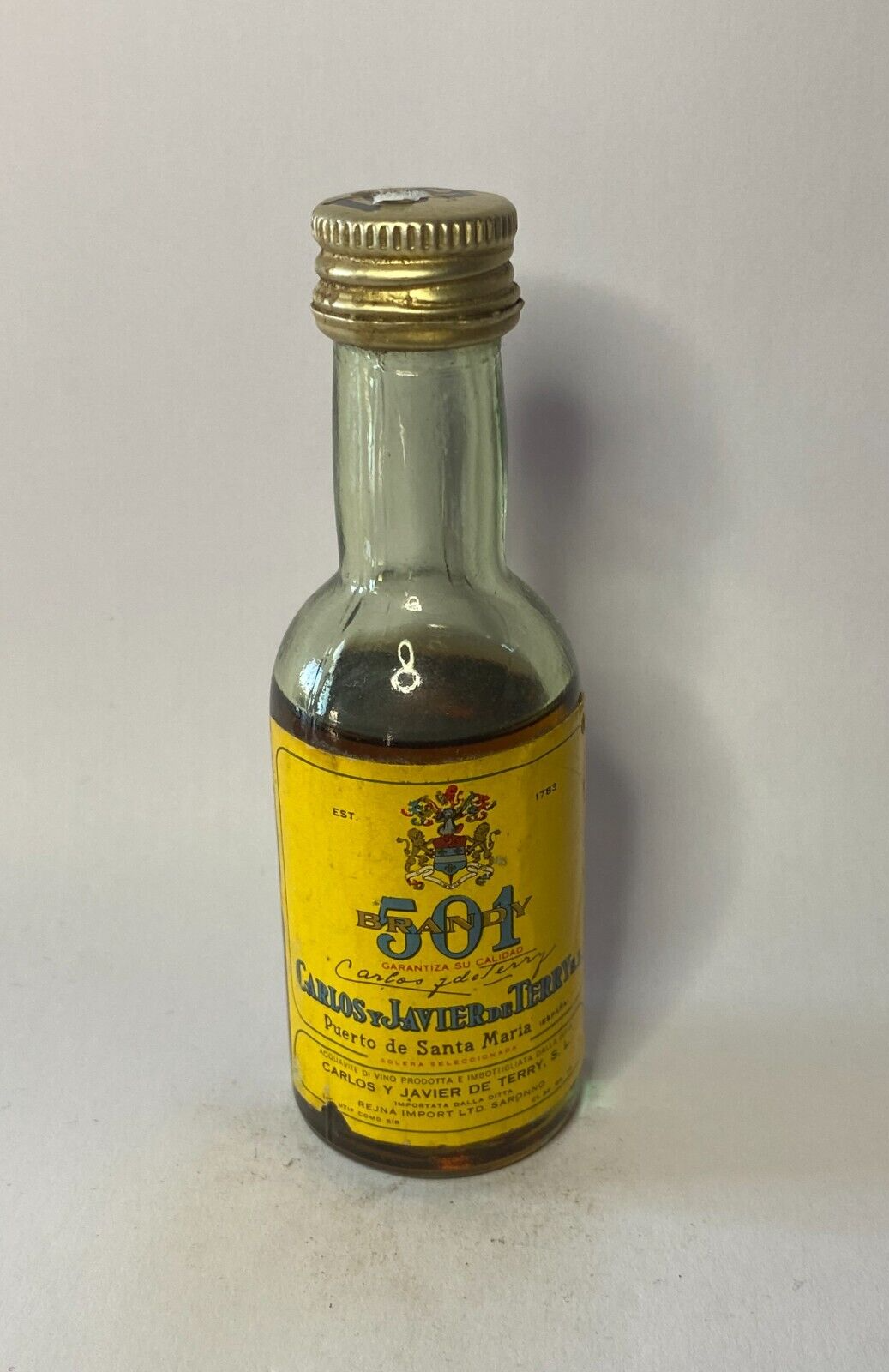 Mignon - Miniature - BRANDY 501 CARLOS Y JAVIER DE TERRY (E761) | eBay