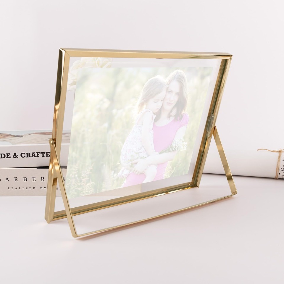 Light Gold 8x10 Metal Frame for 7x9 6x8 Photos Horizontal | eBay