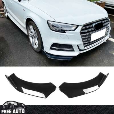 Universal Car Accessories Front Aprons Canard Corner Fins Glossy Gloss ...