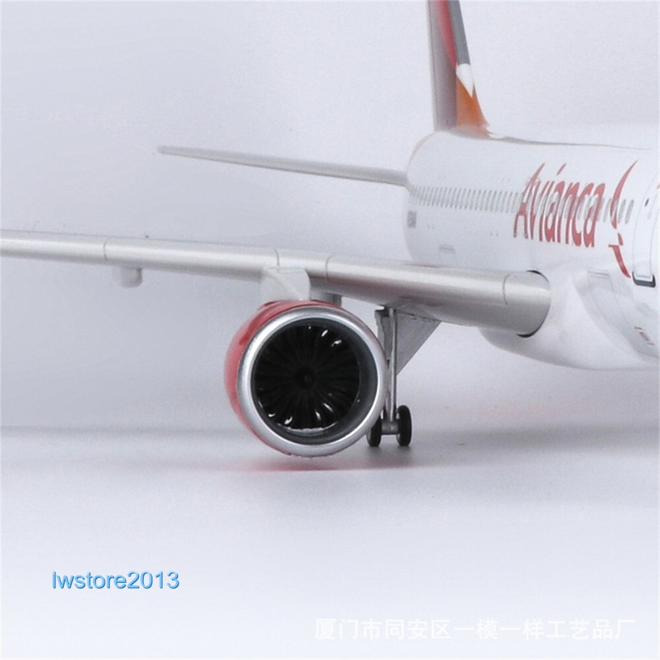 1:80 Colombia Avianca Airlines Passenger Airplane Aircraft Model with ...