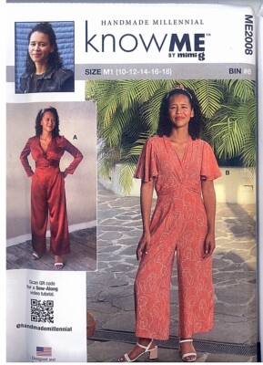 Know Me ME2008 Jumpsuit Sewing Pattern by Mimi G McCalls Designer Maker ...