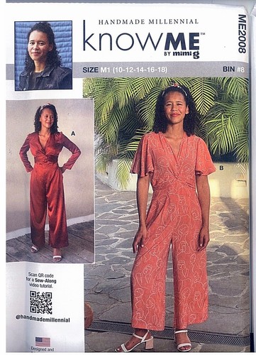 Know Me ME2008 Jumpsuit Sewing Pattern by Mimi G McCalls Designer Maker ...