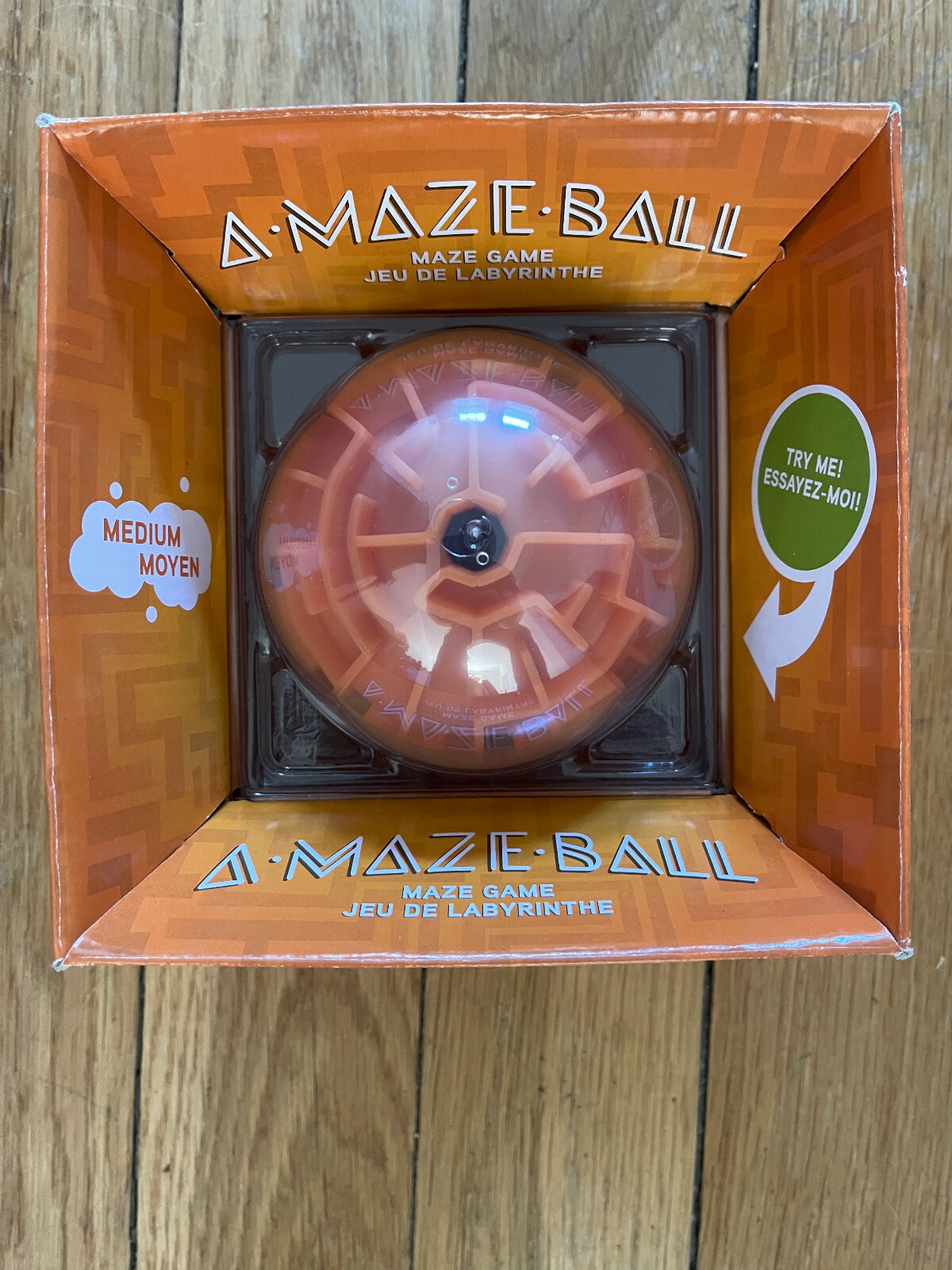 ThinkGeek A-Maze-Ball Puzzle 3D Ball / Maze Game - Level MEDIUM ...