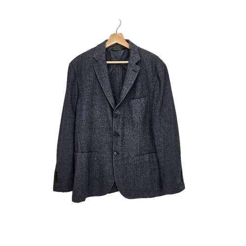 Robert Talbott Mens Fabiano Blazer Jacket Sportscoat Wool Blend Gray ...