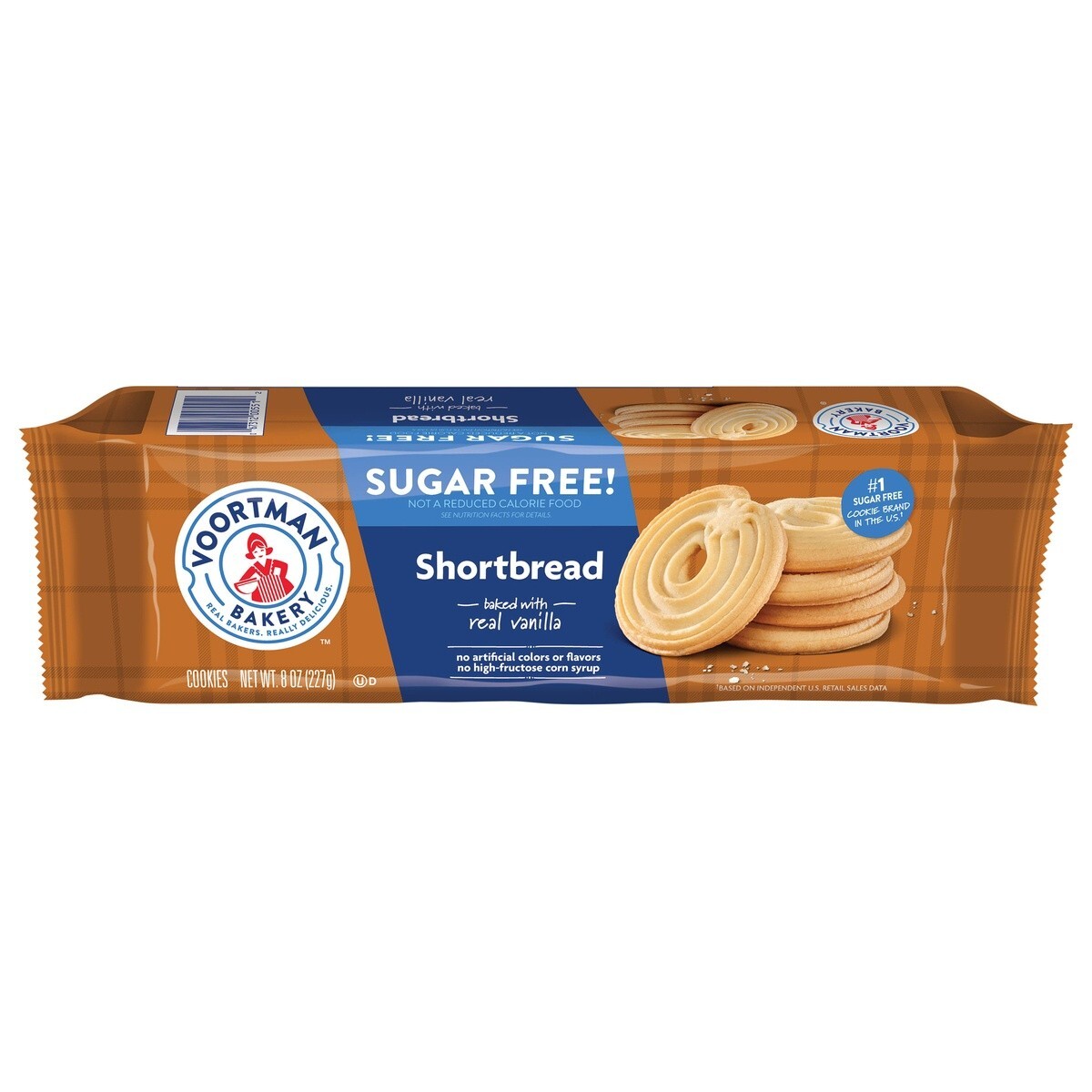 VOORTMAN'S SUGAR FREE SHORTBREAD COOKIES 8 OZ EACH (1) | eBay