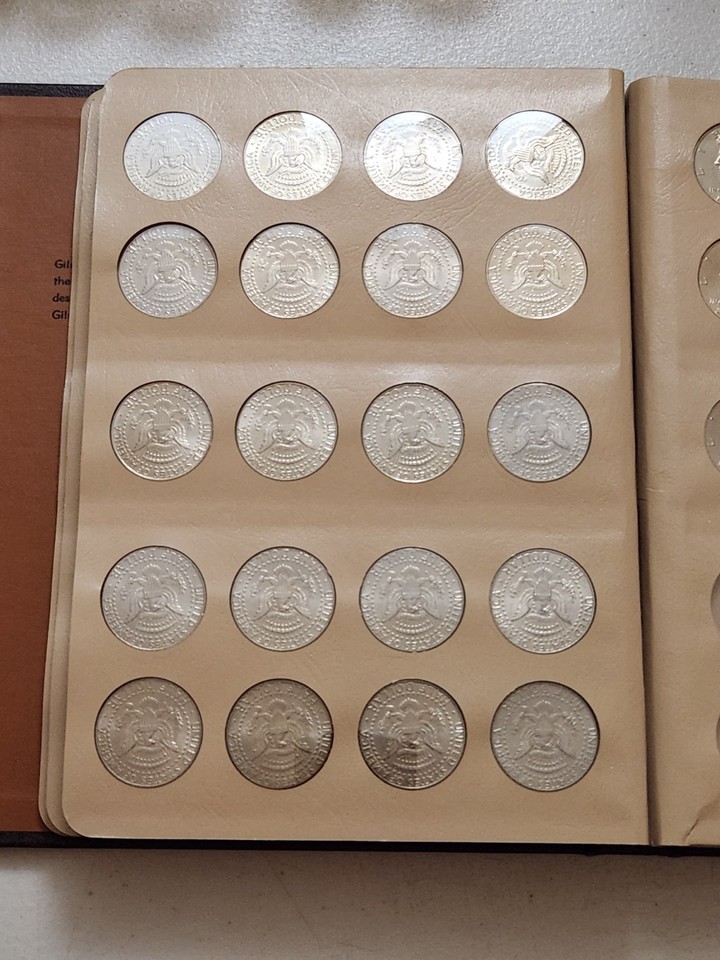 1964-2003 JFK Kennedy Half Dollars Partial Set of 72 AU/BU Coins DANSCO ...