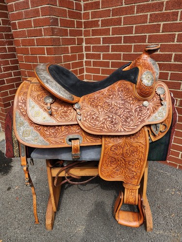 Silver Mesa Western Show Saddle | eBay