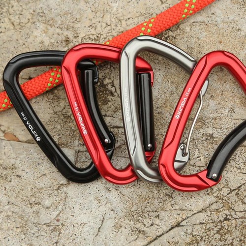 25kn Solid Carabiner Keychain D förmiger Campingschloss Schlüsselbund | eBay.de