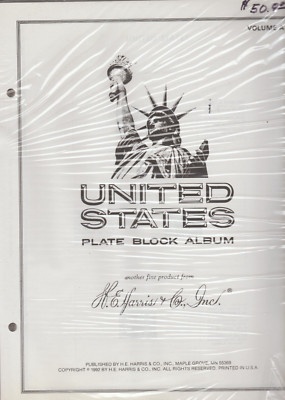 HARRIS U.S. PLATE BLOCK ALBUM PAGES PART A, 1901-1963,NEW! | eBay