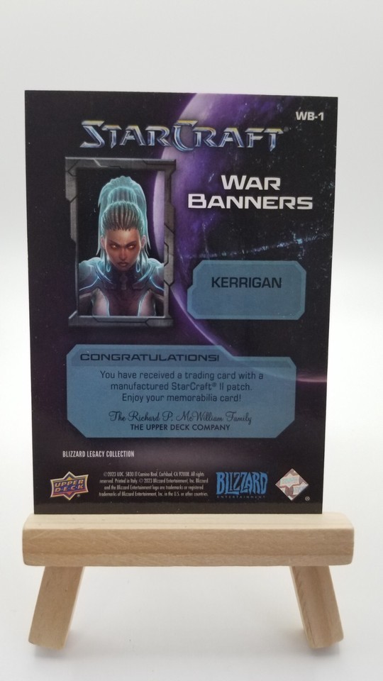 2023 Upper Deck Blizzard Legacy Starcraft War Banners Terran Kerrigan A ...