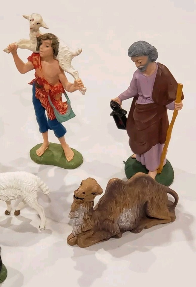 Vintage Italian Christmas Nativity Figurines Made in Italy some Depose ...
