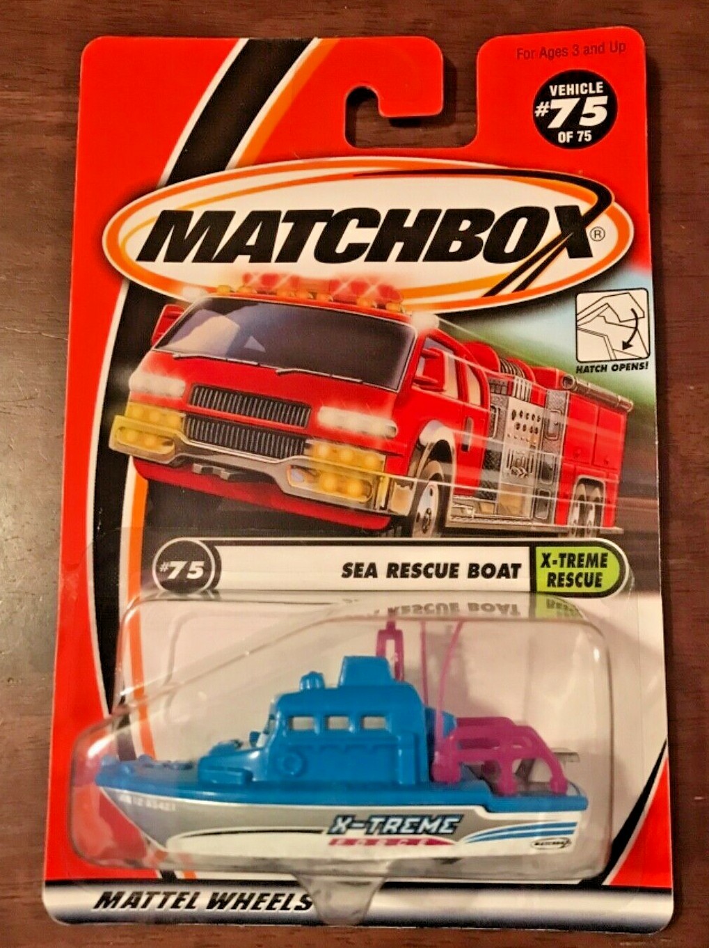 Matchbox Sea Rescue Boat #075 MBX '01 X-Treme Rescue Blue VHTF!! | eBay