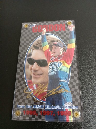 Jeff Gordon 24 Carat Gold Signature Card Nascar | eBay