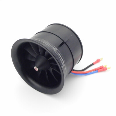 12-Blade Prop 70mm Duct Fan EDF Brushless Motor Kit for RC Jet Model ...