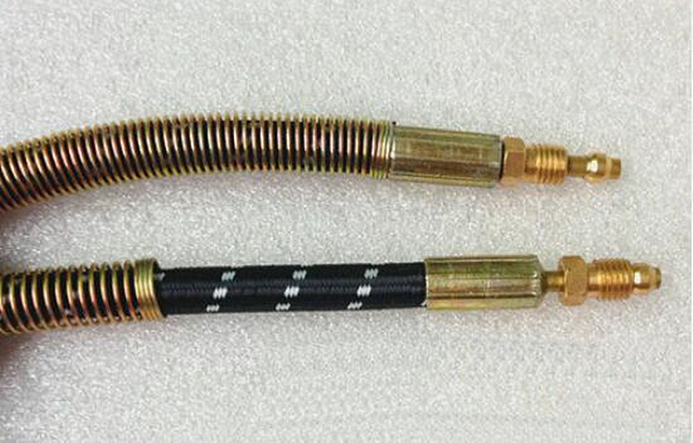 1Set Milling Machine Oil Tube Line Metal Spring Cloth Sheath Hose 650 ...