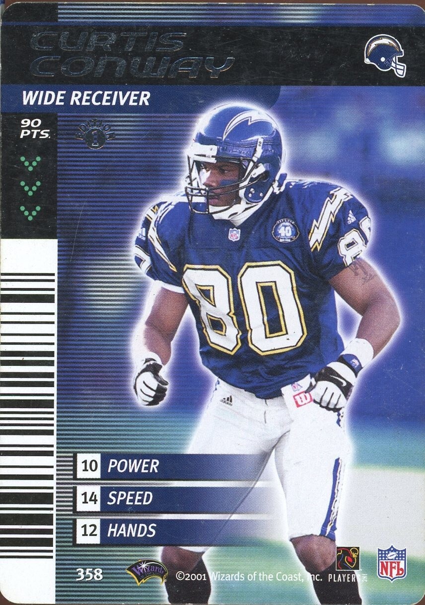 2002 NFL Showdown CURTIS CONWAY BEARS CHARGERS #358 | eBay