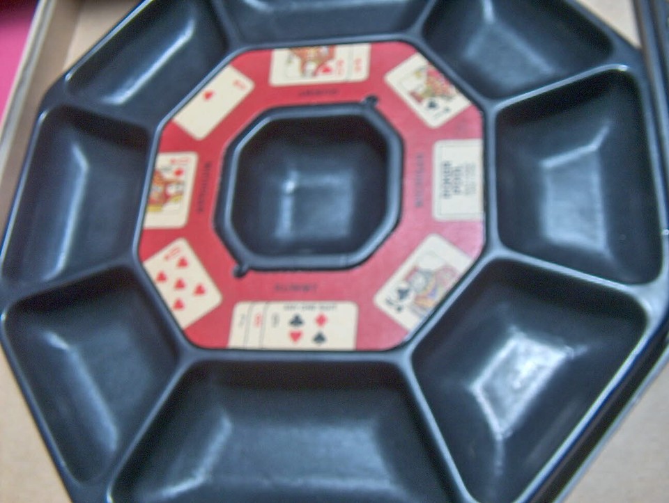 Vintage Michigan Rummy Plastic Playing Tray Chips 1974 In BOX ES Lowe ...