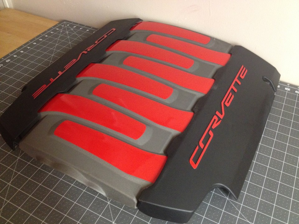 FITS Chevy Corvette StingRay C7 Engine Cover Decal 2014 2015 2016 2017 ...