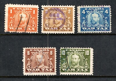 Canada Stamp VD #FWT7//FWT13, War Tax Revenue, Lot of 5, Used | eBay