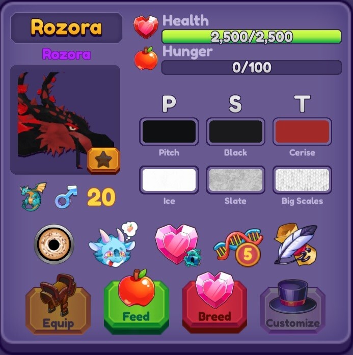 Rozora | Dragon Adventures | DA | Roblox | eBay