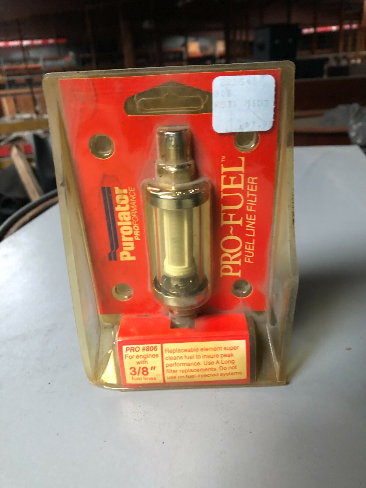 Purolator Pro-Fuel Fuel Line Filter Pro #806 for engines with 3/8" fuel ...