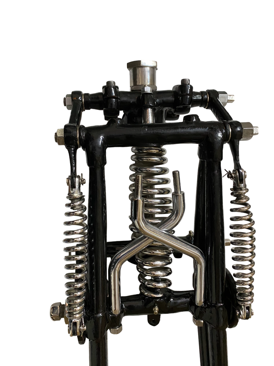 Norton 16H 500cc Front Girder Fork Springer Assembly Chrome & Black ...