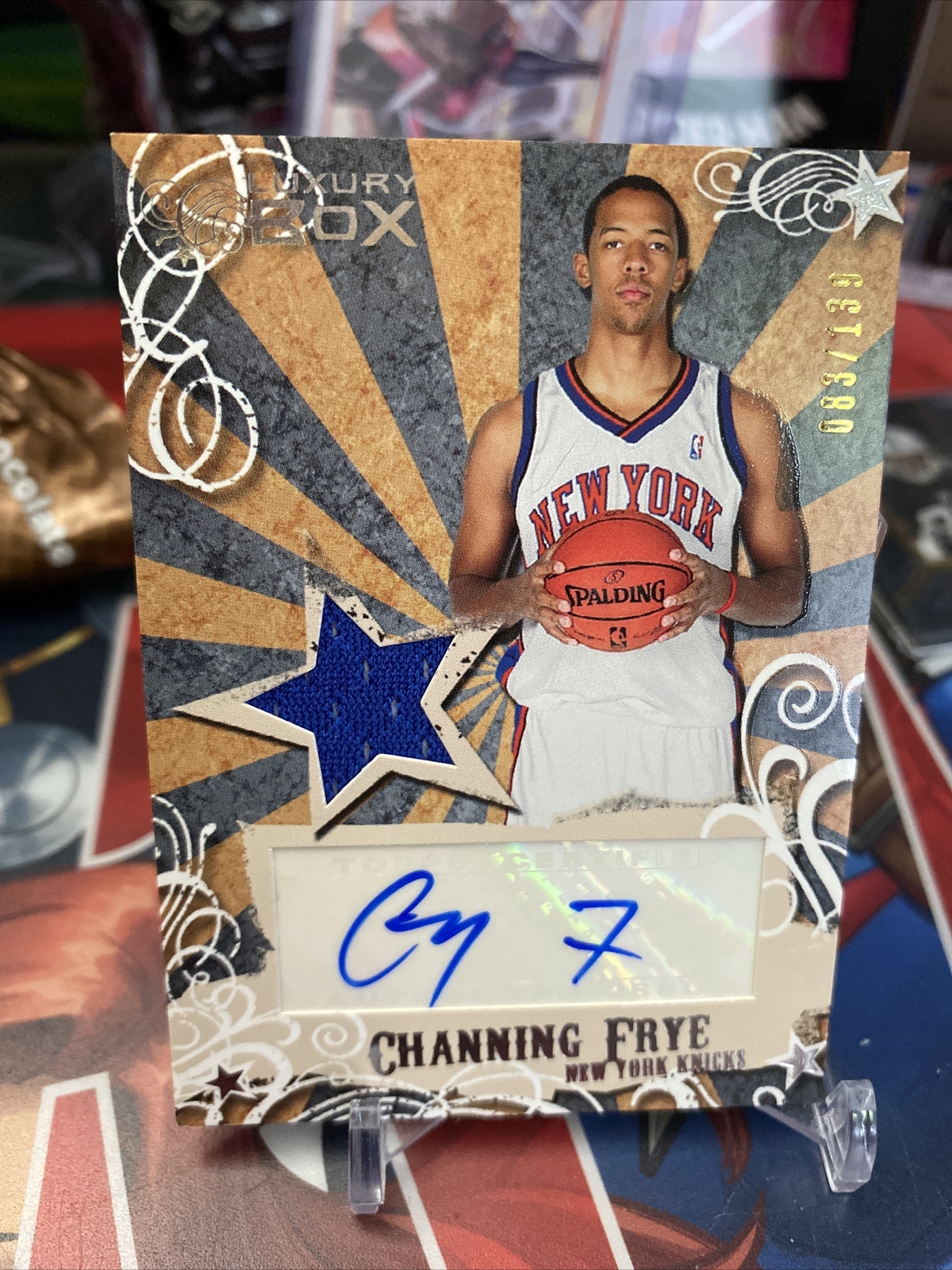 Channing Frye 2006 Topps Luxury Box #MAR-CF Mezzanine Relics Autographs ...
