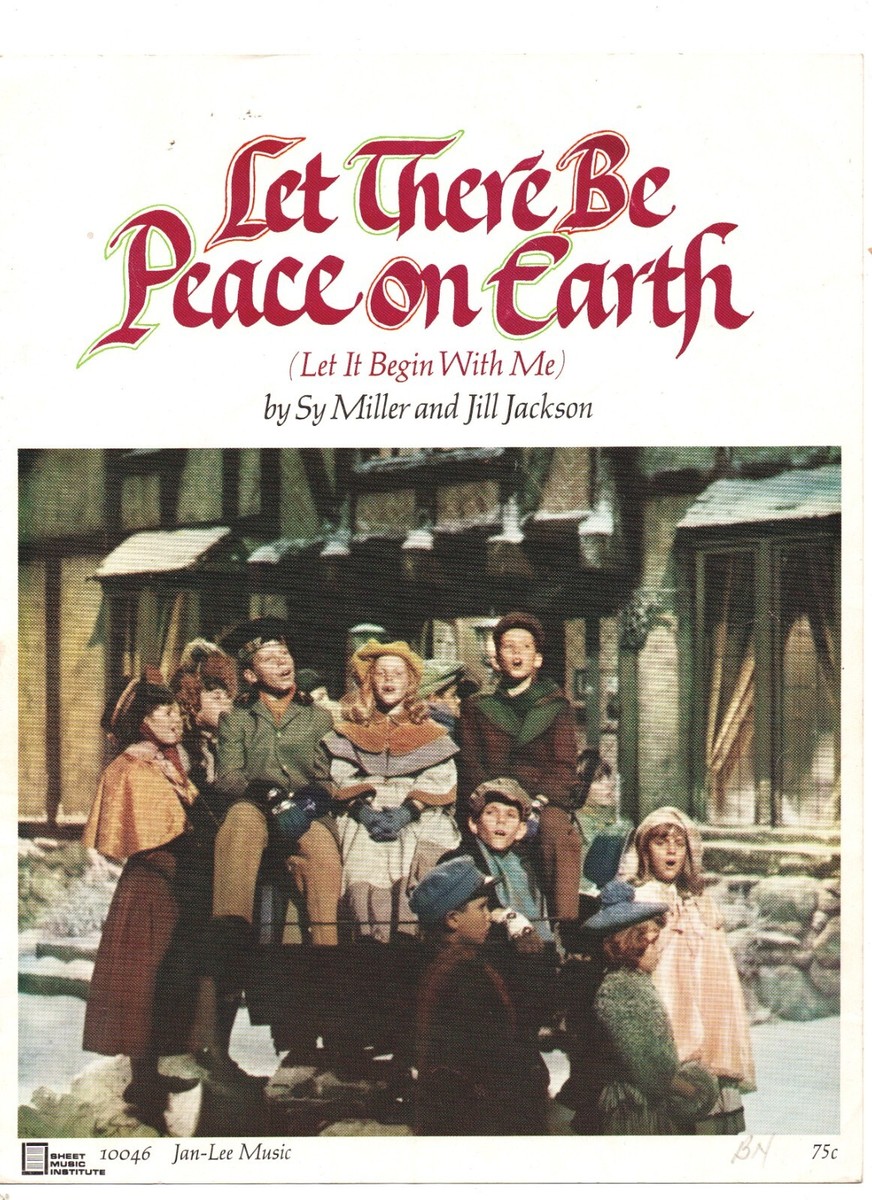 Let There Be Peace On Earth Sheet Music Let There Be Peace 2 Part