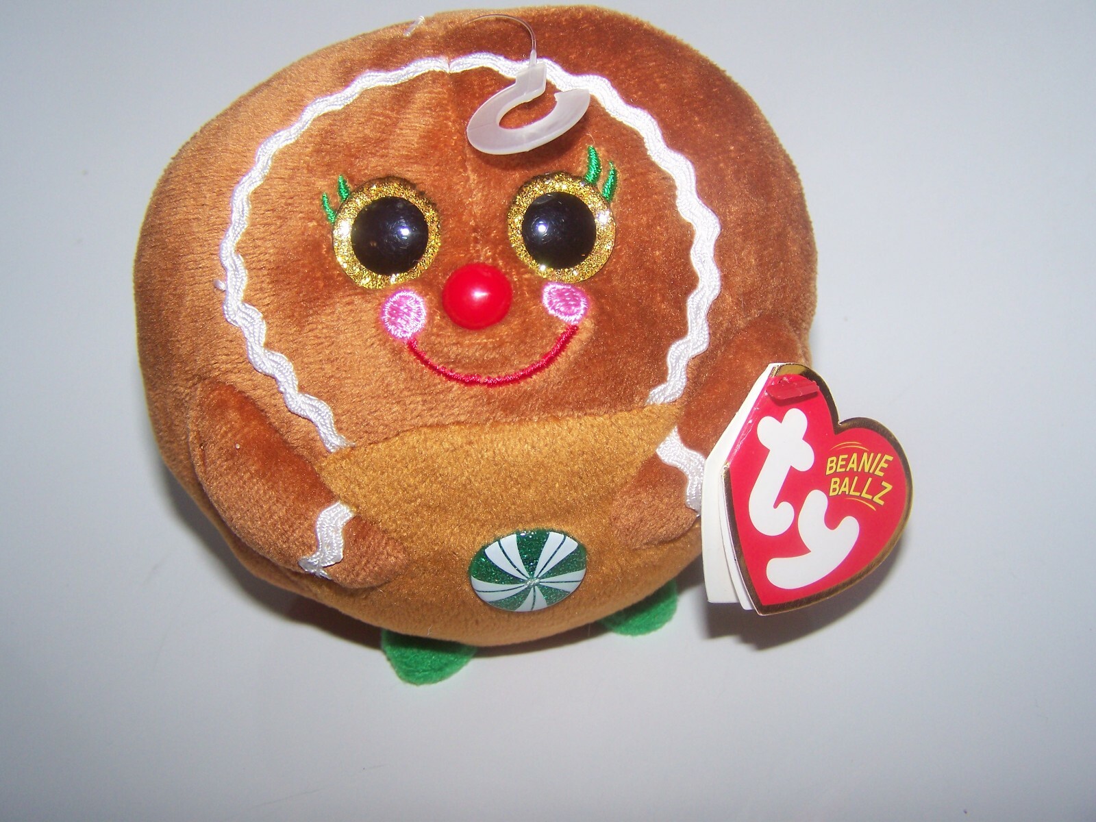 Ty Beanie Ballz GINGER the Gingerbread 5" Beanbag Plush Stuffed Toy ...