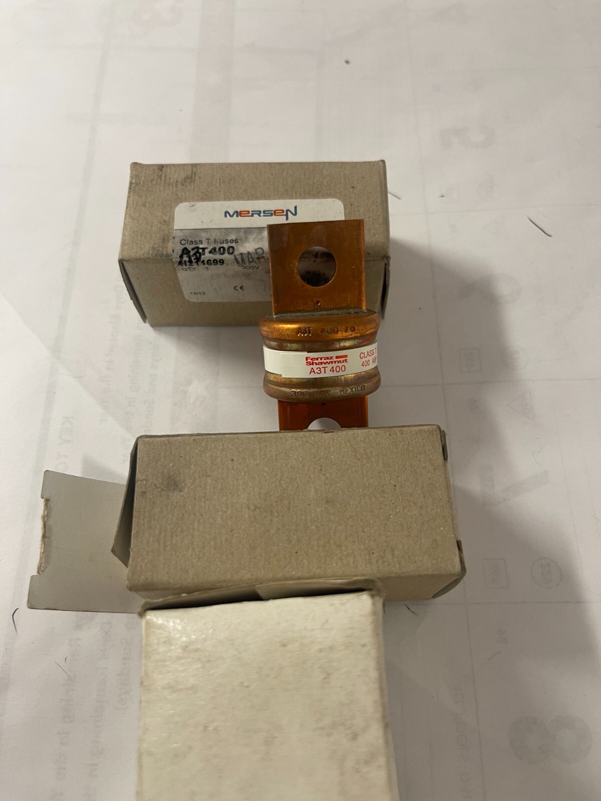 Mersen A3T400 400Amp (400A) A3T 700V Fast-Acting Class T 2 Fuses deal ...