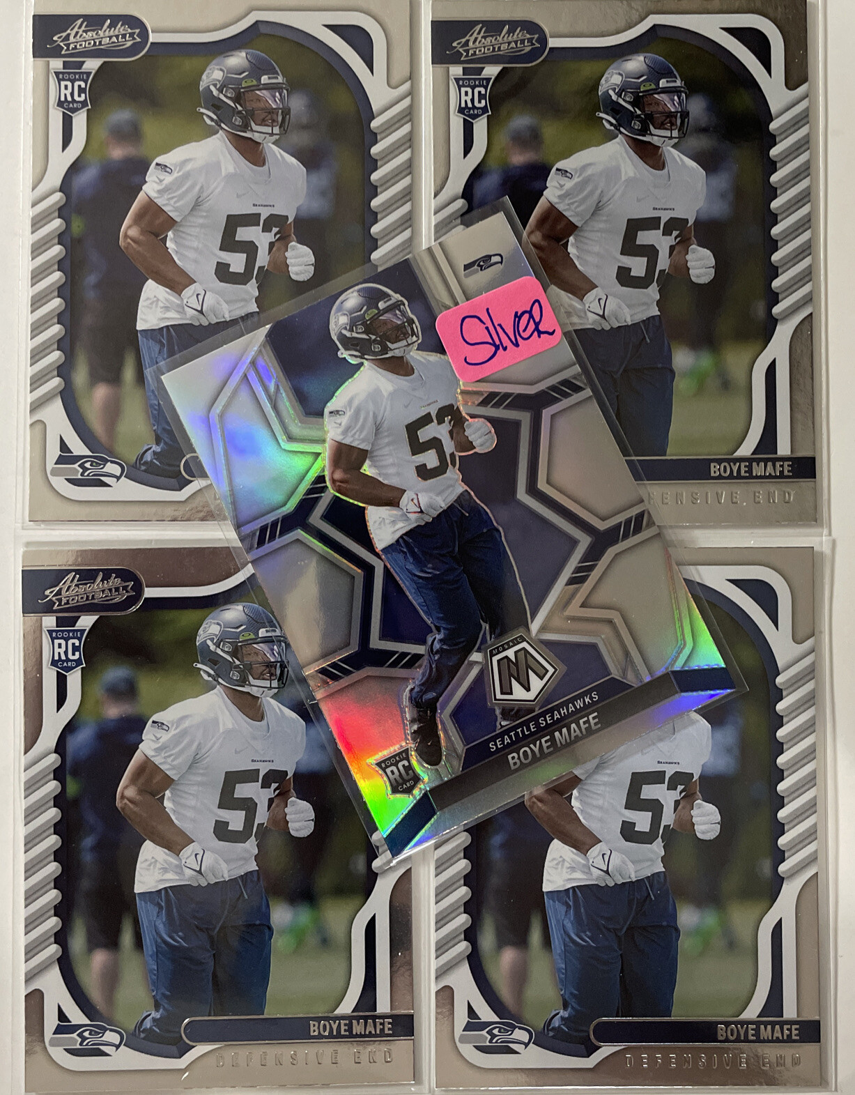 2022 BOYE MAFE ROOKIE LOT OF 5 SEATTLE SEAHAWKS (1) SILVER | eBay