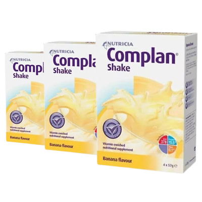 Complan Shake Banana Flavour 4 x 57 g Sachets pack 3 4008976682189 ...