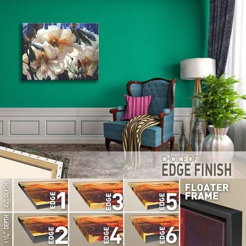 40W"x30H" WILDWOOD SPRING by ELIZABETH HORNING - VIVID BLOOMING FLOWERS ...