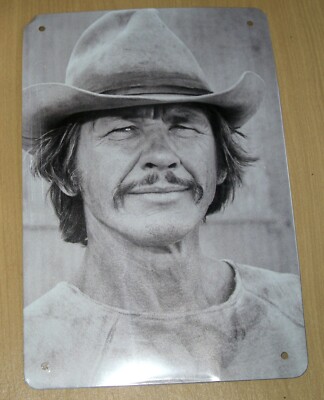 Charles Bronson TIN sign wall poster metal 12x8 | eBay